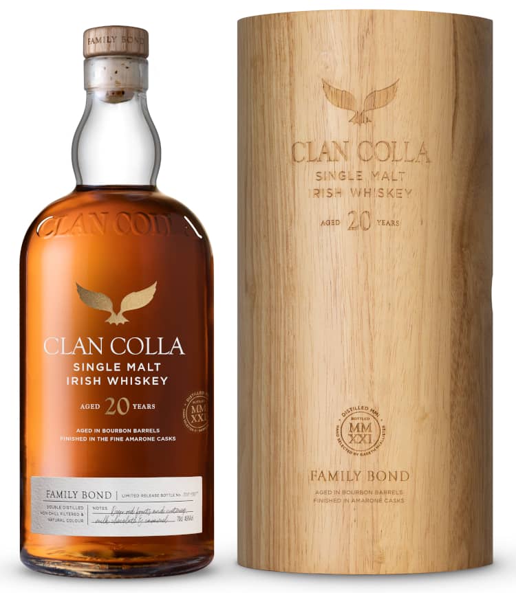 Clan Colla 20 year old Single Malt Irish Whiskey Amarone Cask Finish