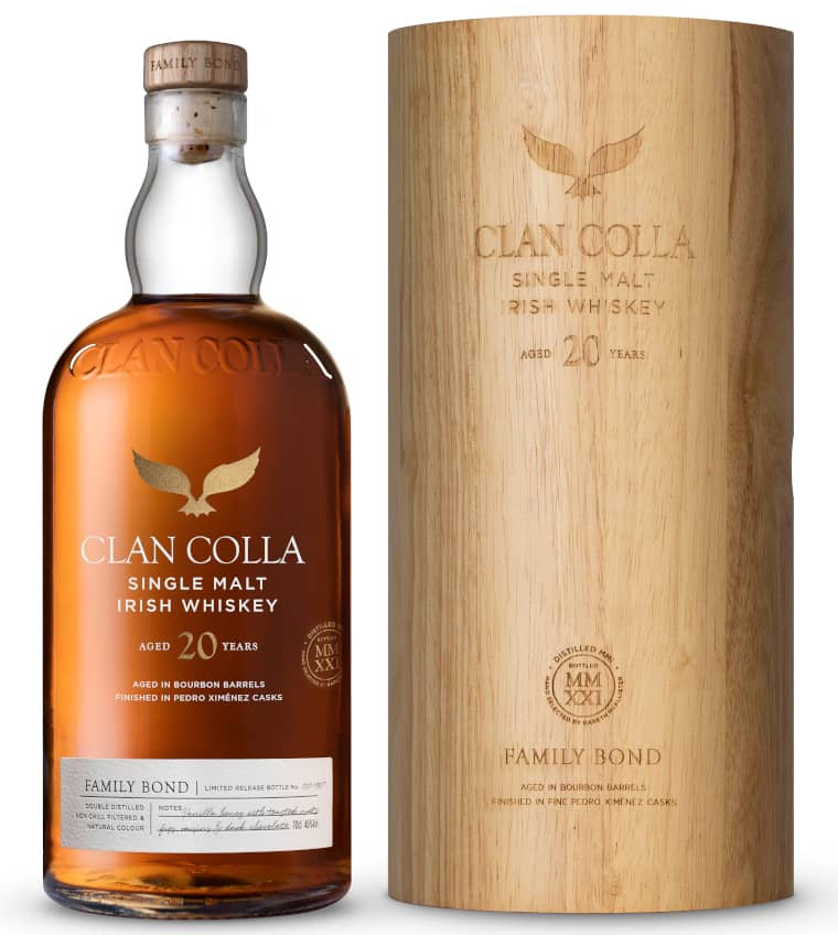 Clan Colla 20 year old Single Malt Irish Whiskey PX Cask Finish ...